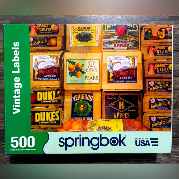 Springbok | Games | Springboks 50 Piece Jigsaw Puzzle Vintage Labels ...